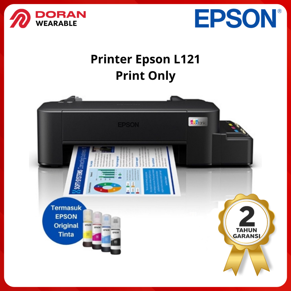 Jual Epson Printer L121 Print Only Ink Tank Printers L series Ecotank - Garansi 2 Tahun | Shopee ...