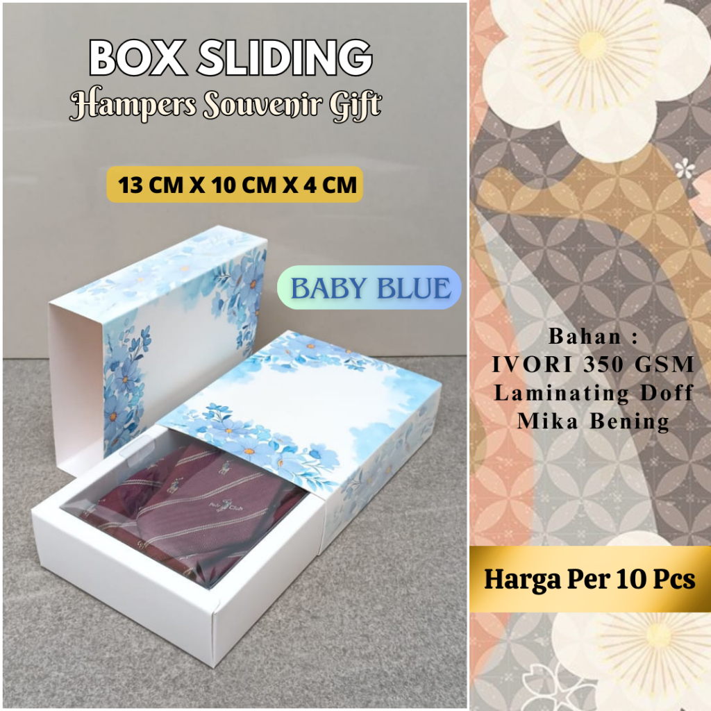 Jual BOX SLIDING MOTIF ( 10 Pcs ) / SLIDING BOX / KEMASAN / GIFT ...