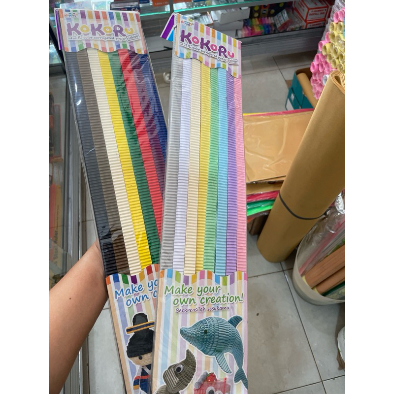 Jual Kertas Kreasi Kokoru Paper size 13 x 500 mm | Shopee Indonesia