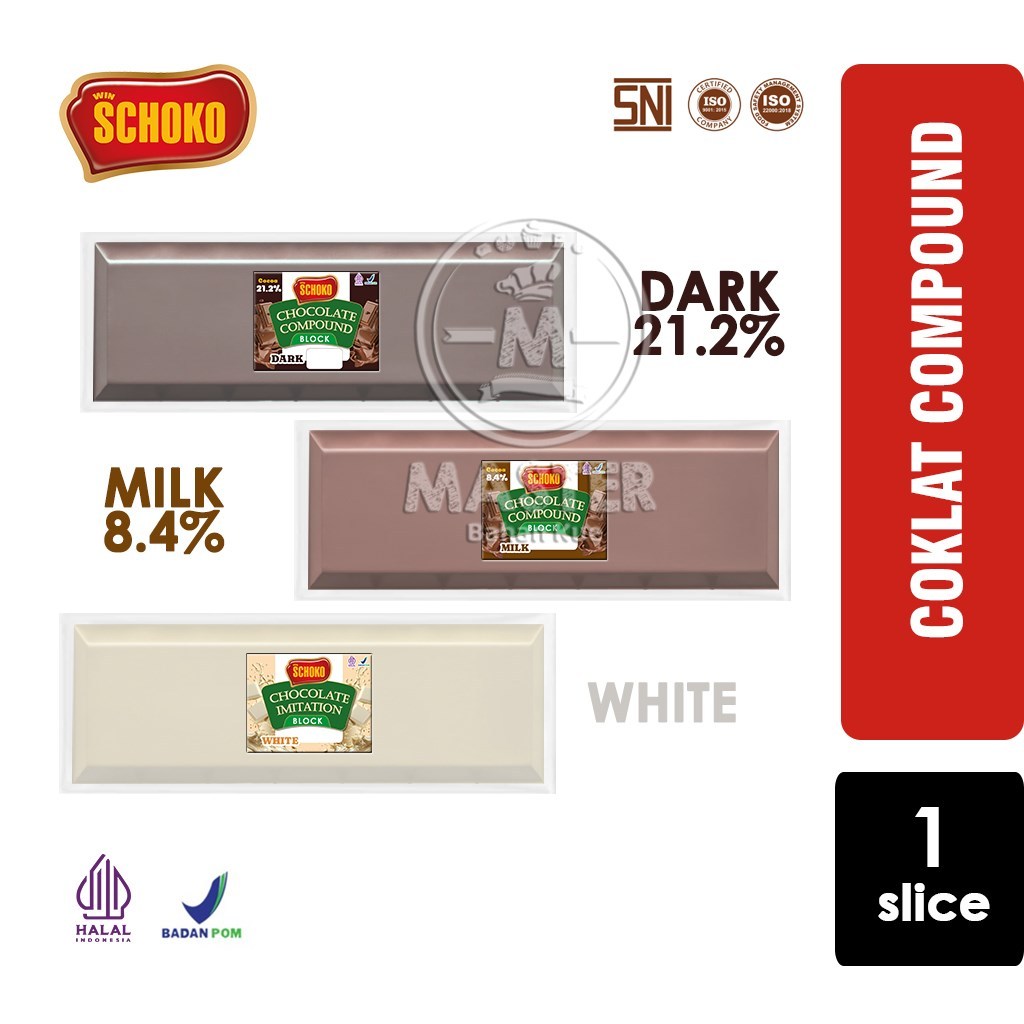 Jual Cokelat Batang Coklat Compound SCHOKO Premium Chocolate Block For ...