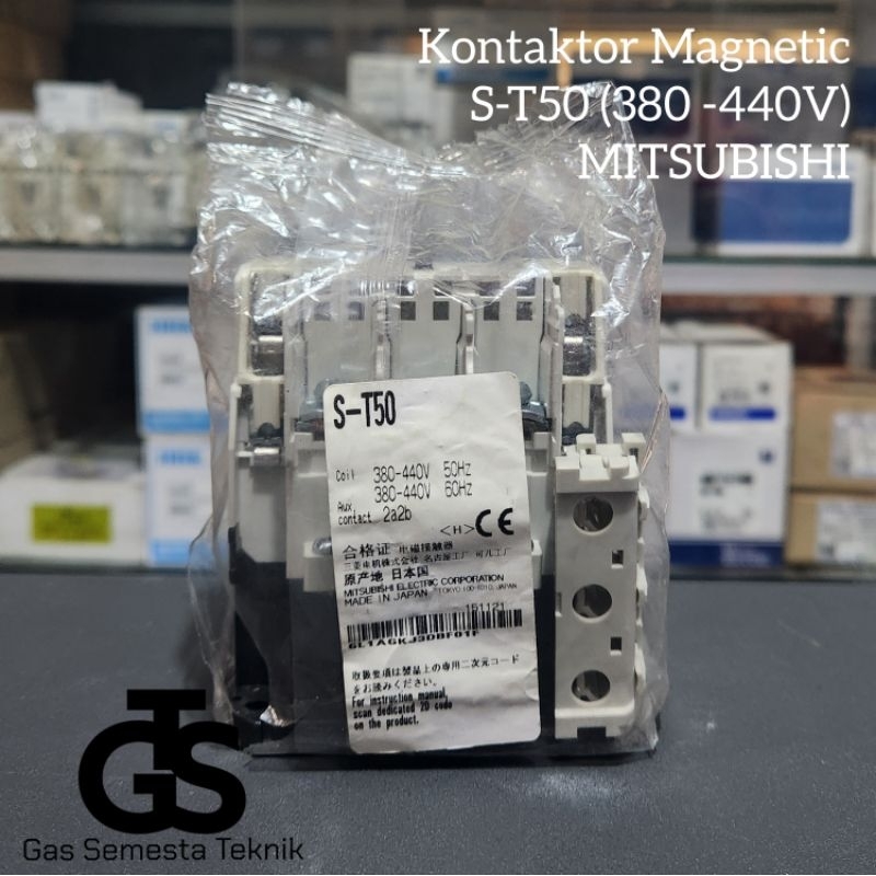 Jual KONTAKTOR S-T50 380-400V MITSUBISHI | CONTACTOR ST50 380V ...