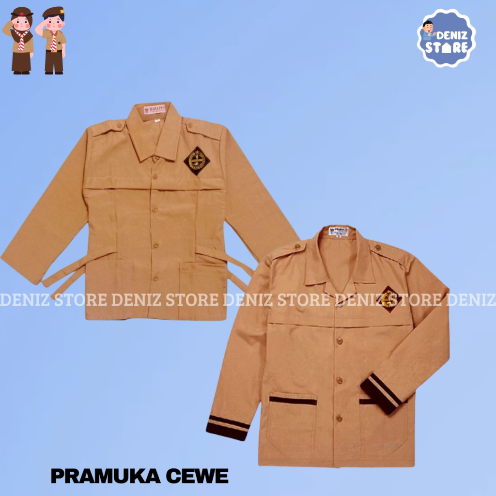 Jual Seragam Sekolah Pramuka SD Siaga Full Kancing dan Pramuka Tali ...