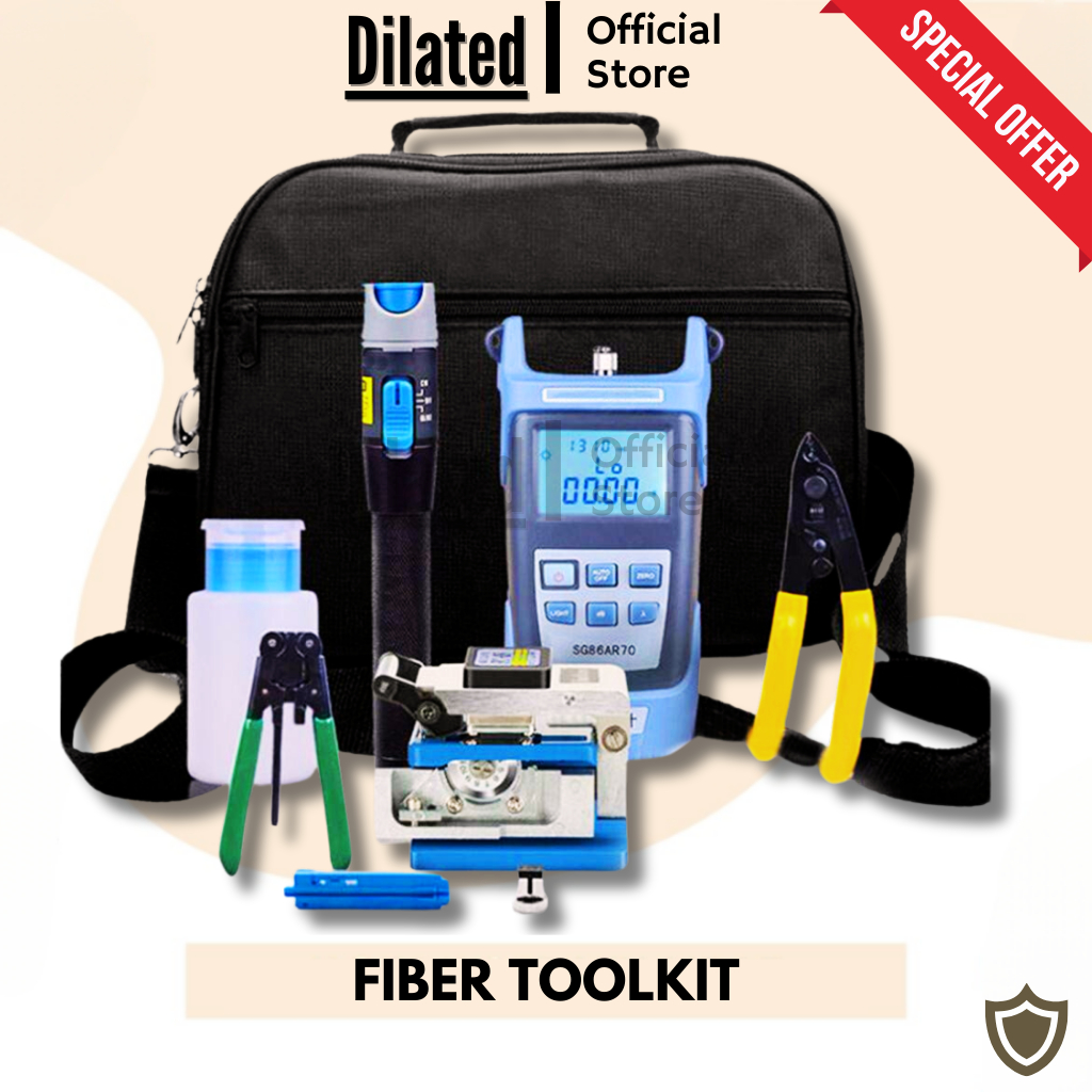 Jual FTTH Tool Kit SET Lengkap OPM VFL Cleaver FO Fiber Optik Toolkit TAS | Shopee Indonesia