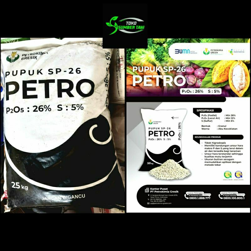 Jual Pupuk SP-26 Phospat Original Petrokimia 25kg Not TSP 36 | Shopee ...