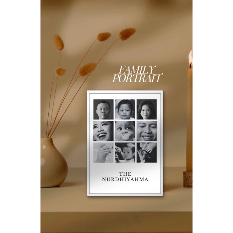 Jual Family Portrait Frame | Bingkai Foto Keluarga | Shopee Indonesia