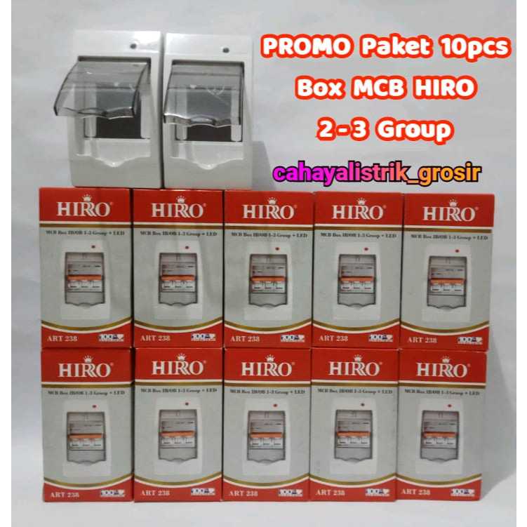 Jual Box MCB Hiro PAKET HEMAT 10 PCS Box MCB IB/OB 1-3 Grup HIRO Type ...