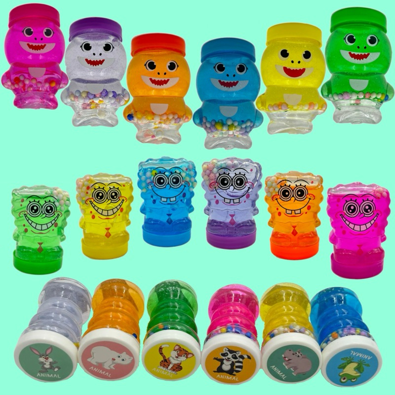 Jual Slime Karakter / Slime Shark / Slime Spongebob / Slime Botol Ulir ...