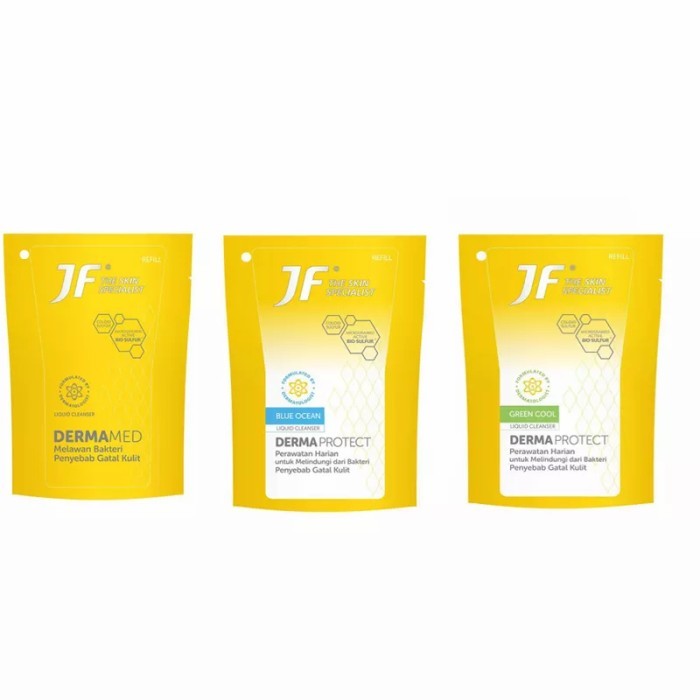 Jual JF Sulfur Sabun Cair Dermamed / Derma Protect Green Cool / Blue ...