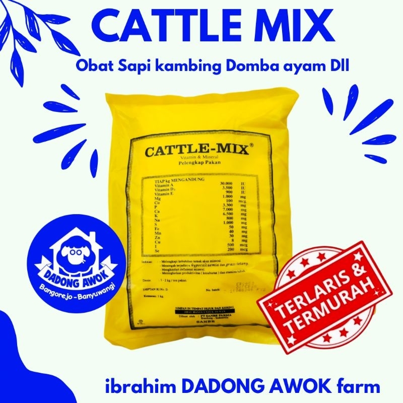 Jual Premix Cattle Mix 1 kg Sanbe Cattle mix mineral calsium ...