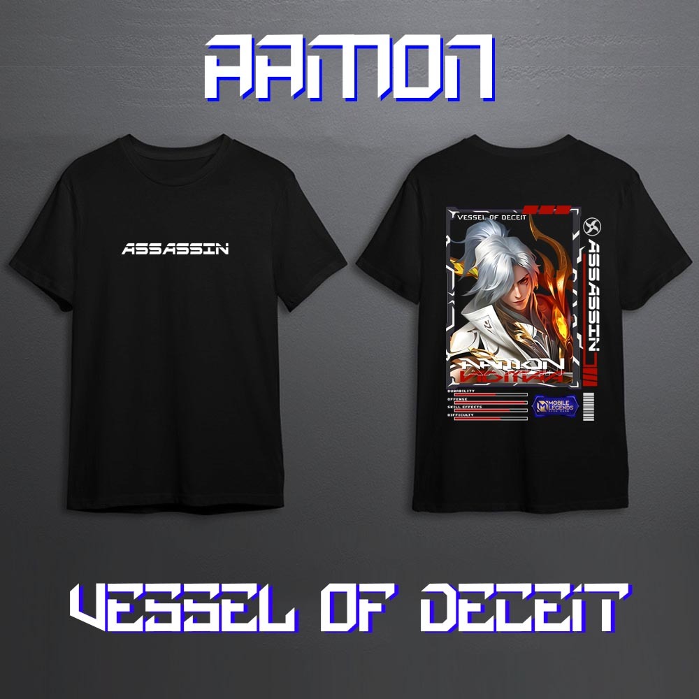 Jual KAOS HERO MOBILE LEGEND AAMON ASSASSIN SKIN KEREN//KAOS ML//KAOS ...