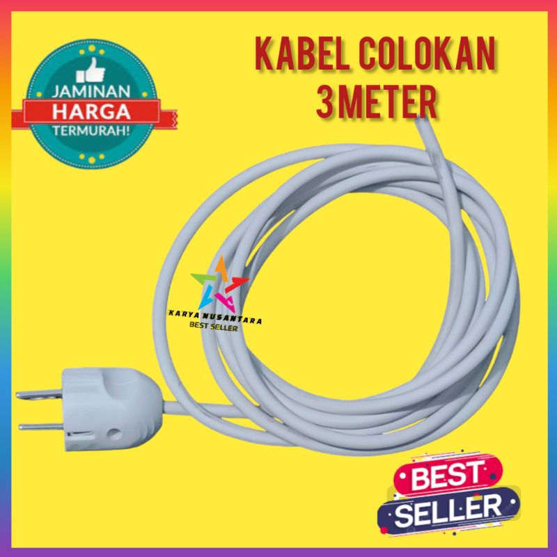 Jual KABEL COLOKAN 3 METER/SIAP PAKAI/TINGGAL COLOK | Shopee Indonesia