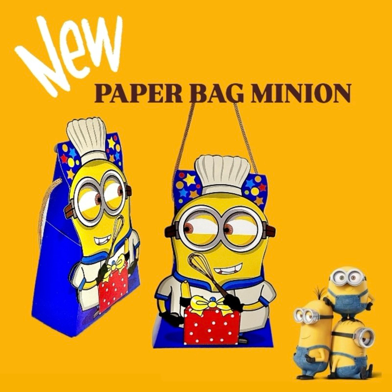 Jual TERBARU Joyful Paper Bag Minion / Goodie Bag Ulang Tahun Anak ...
