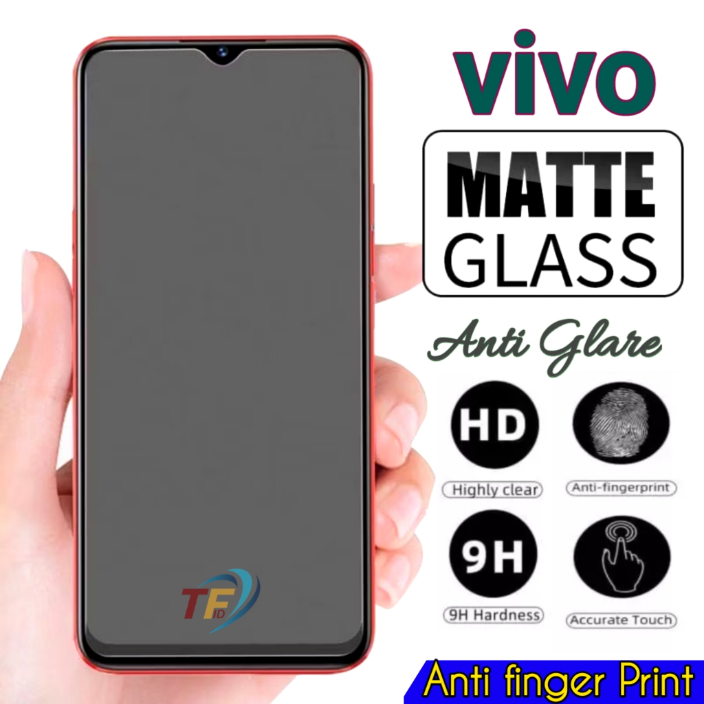 Jual Matte Glass anti Glare Vivo S1 S1 Pro X21 X23 X27 X27 Pro X30 X30 Pro X50 4G X50 5G Full ...