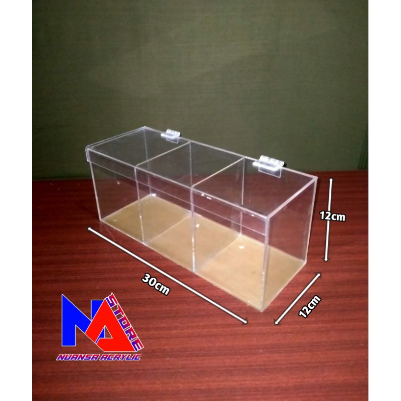 Jual DISKON!!! Tempat permen acrylic | wadah sosis acrylic | Candy box ...