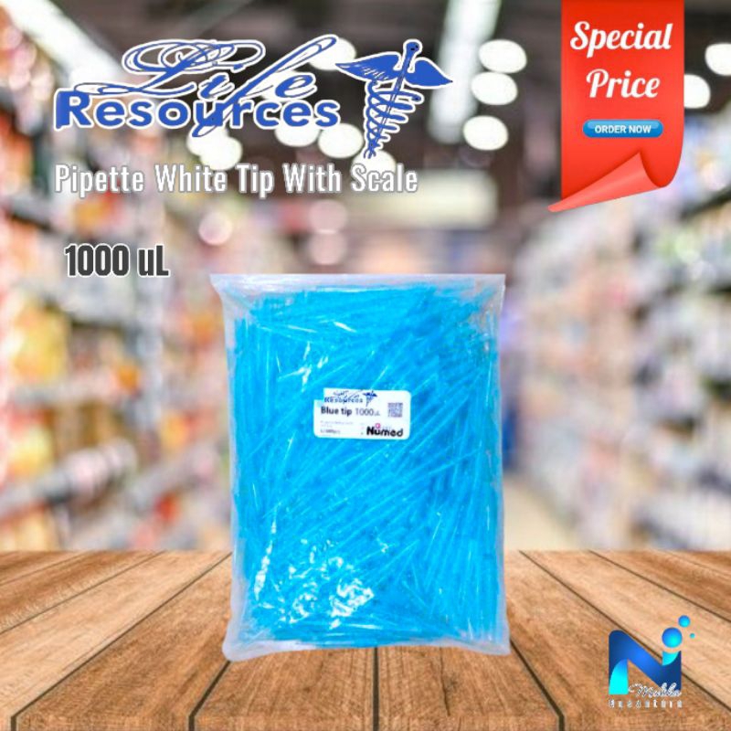 Jual Blue Tip Gilson With Skala Pipet Biru 1000UL / Blue Tips ...