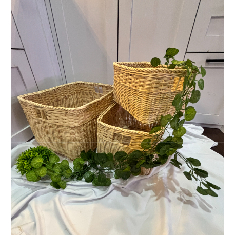 Jual Keranjang Box Anyaman Rotan Asli Cheda Keranjang Besar Rattan ...