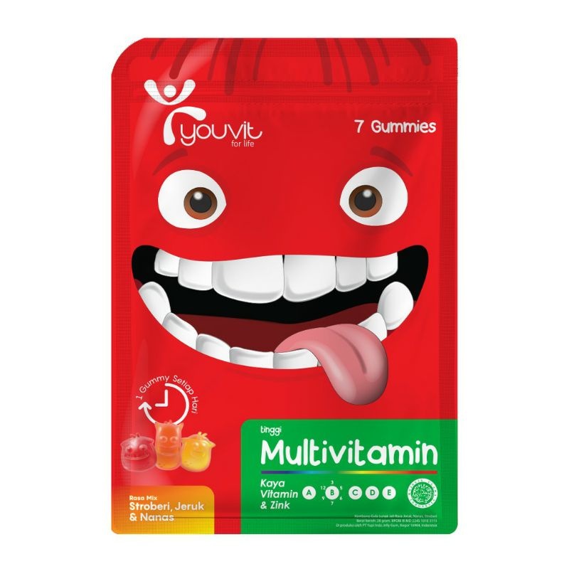 Jual Youvit Multivitamin Gummy for Kids Sachet isi 7 Gummies - Vitamin Anak (SEMARANG) | Shopee ...