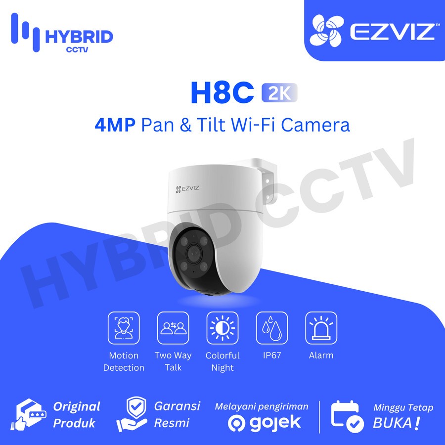 Jual EZVIZ H8C PRO 4MP 2K+ Pan & Tilt Wi-Fi Camera Outdoor | Shopee ...