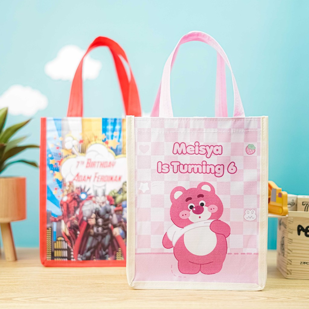 Jual Tas Ultah Bahan Lebih TEBAL / Tas Ulang Tahun / Bisa Tambah Foto ...