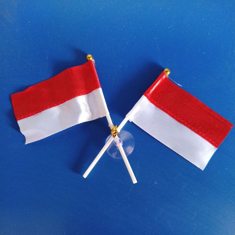 Jual Bendera Kaca Merah Putih - Bendera Tempel Silang Hiasan Dekorasi ...