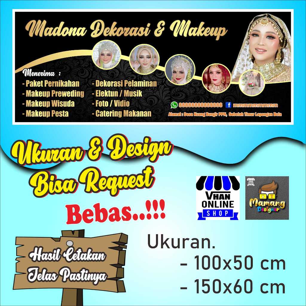 Jual Spanduk, Banner, Mmt Organizer, Jasa Decoration dan Make up ...