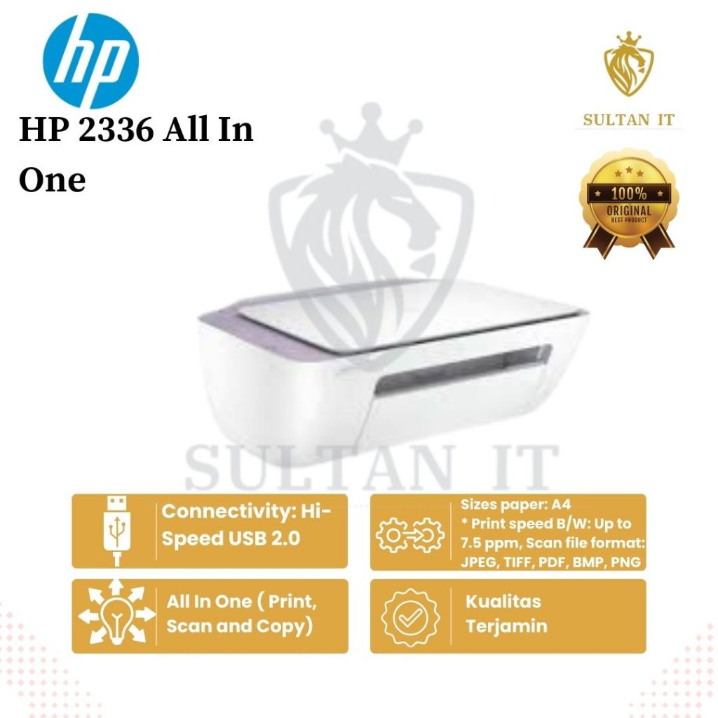 Jual HP Printer DeskJet All in One 2336 / 2335 / 2337 Print Scan Copy Original | Shopee Indonesia