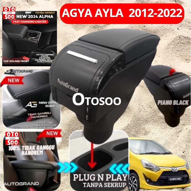 Jual ARMREST AGYA AYLA 2012-2022 - CONSOLE ARMREST AGYA AYLA OTOSOO ...