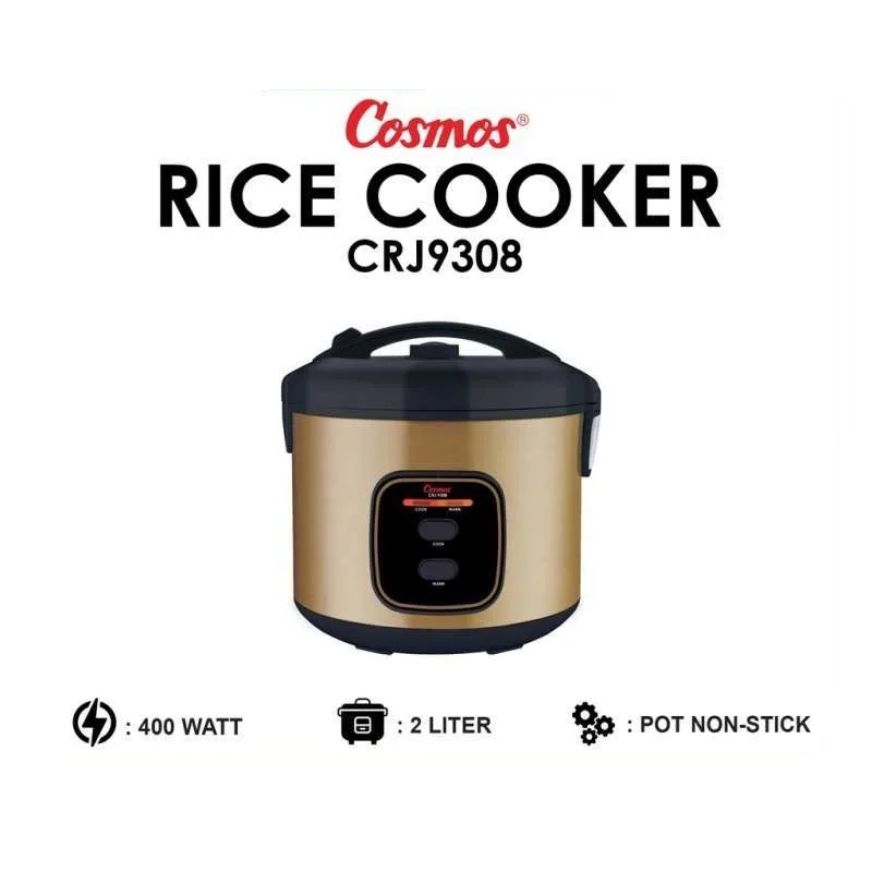 Jual Cosmos CRJ9308 Magic Com 2 Liter Stainless Steel Rice Cooker CRJ ...
