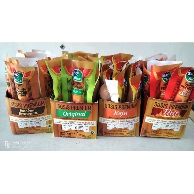 Jual sosis so nice premium 1 box isi 10 pcs | Shopee Indonesia