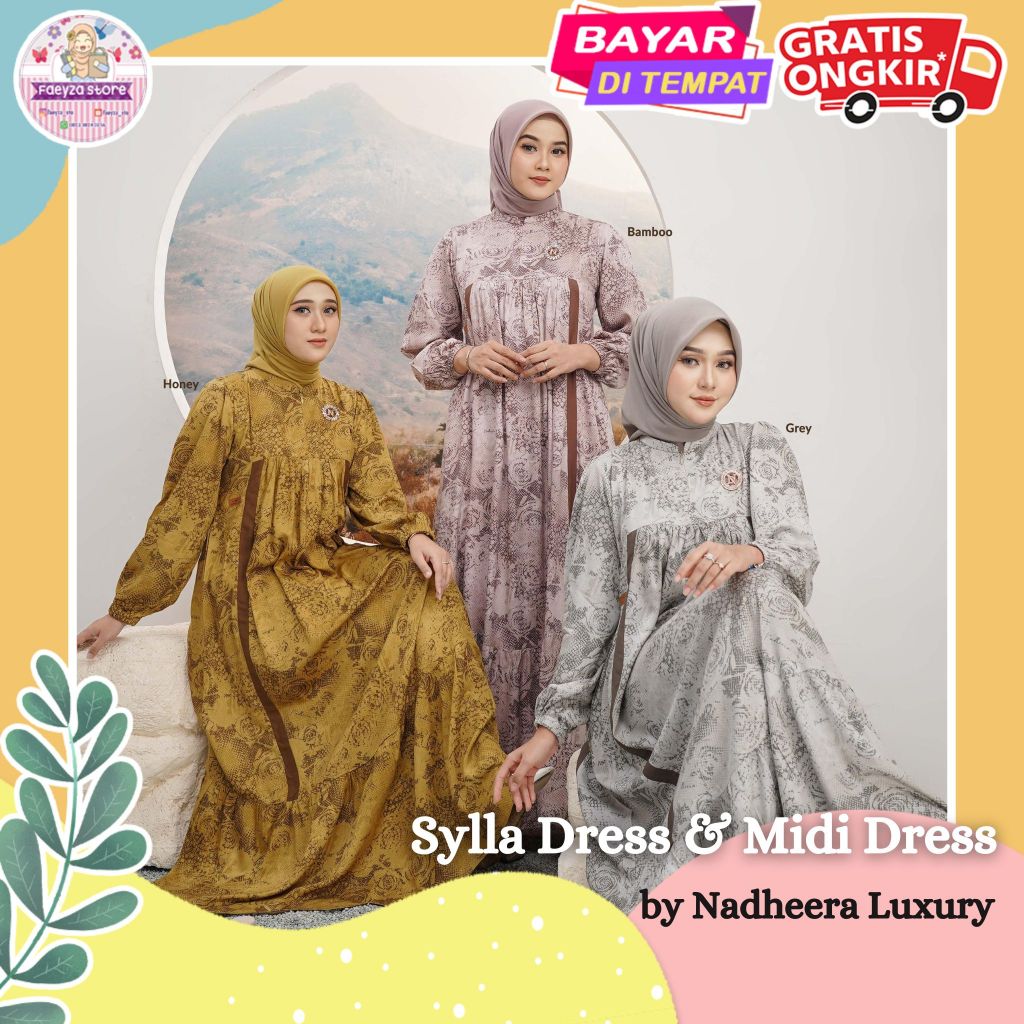 Jual Sylla Dress & Midi Dress ORI by Nadheera Luxury | Shopee Indonesia