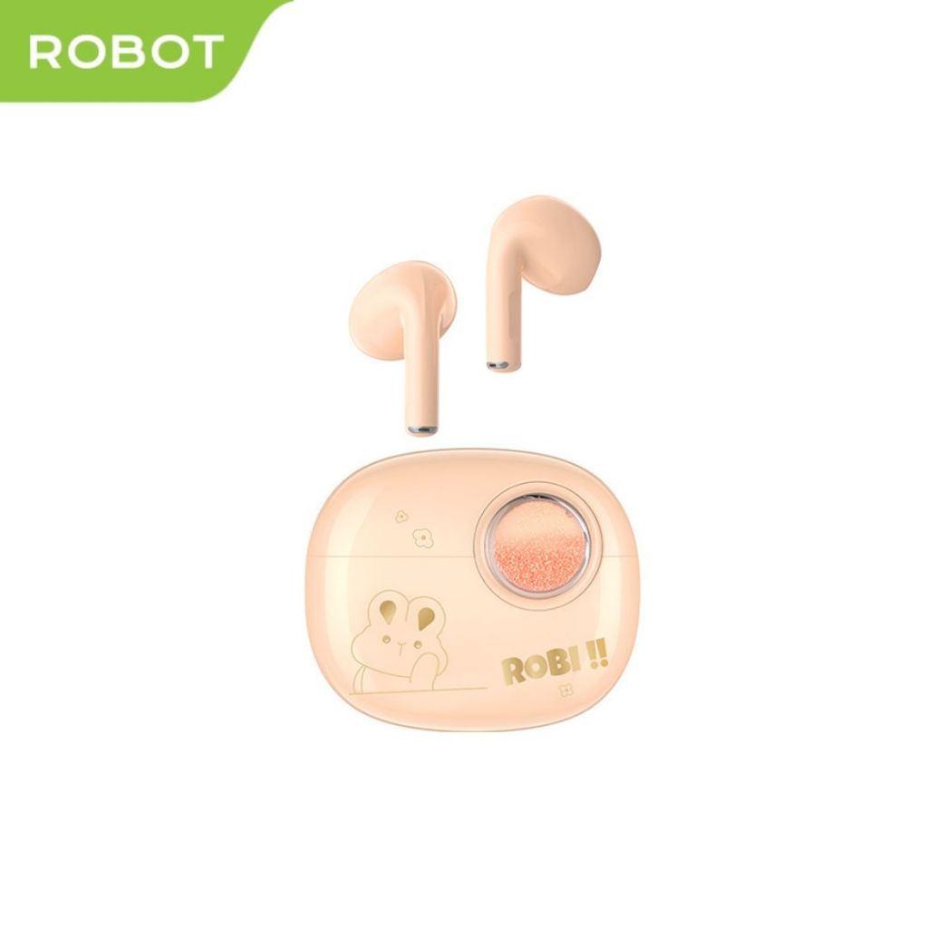 Jual ROBOT TWS Flybuds T10S Semi In Ear Wireless Earbuds Bluetooth 5.3 ...