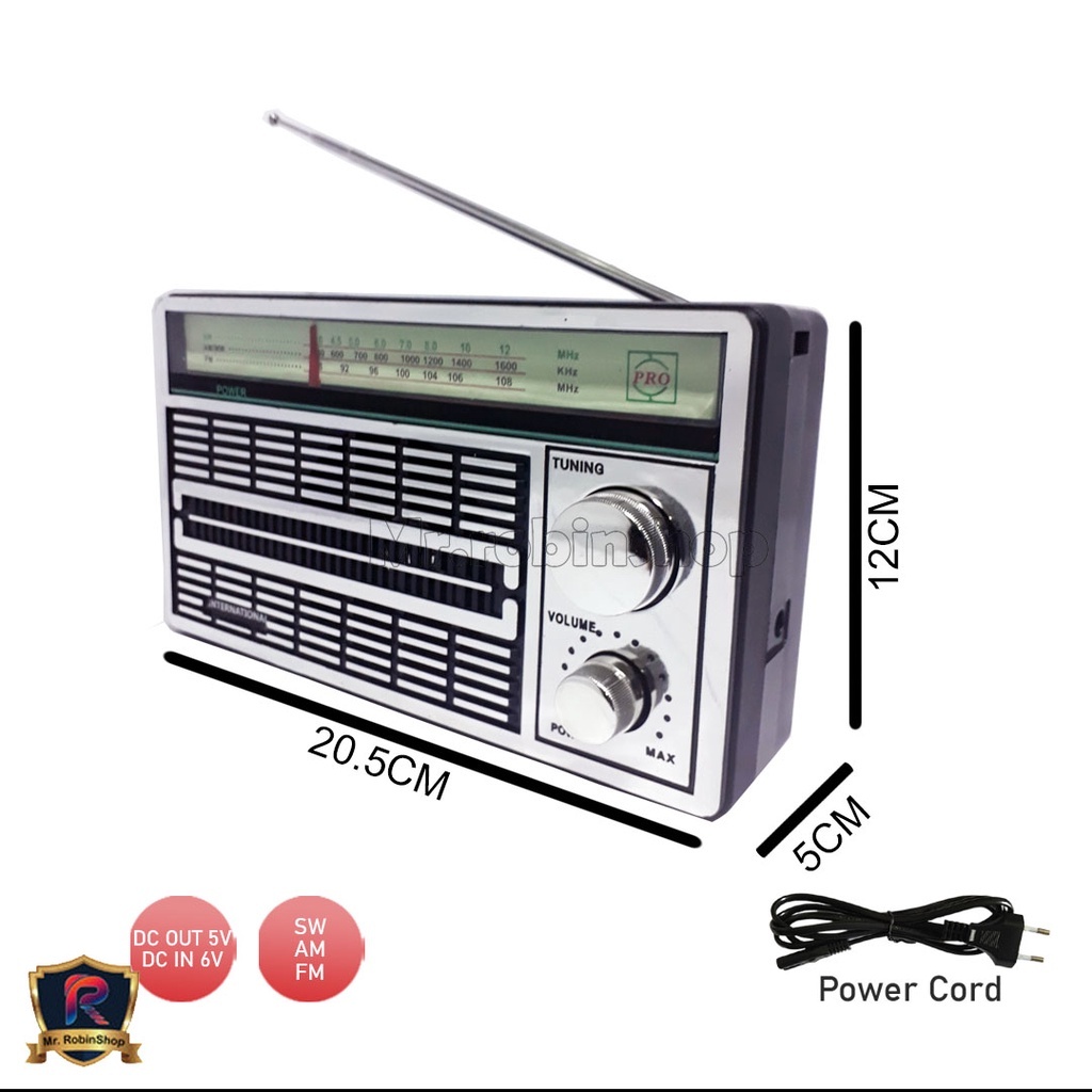 Jual RADIO JADUL AC/DC 4250 PORTABLE INTERNATIONAL 2 BAND FM - AM ANTIK ...