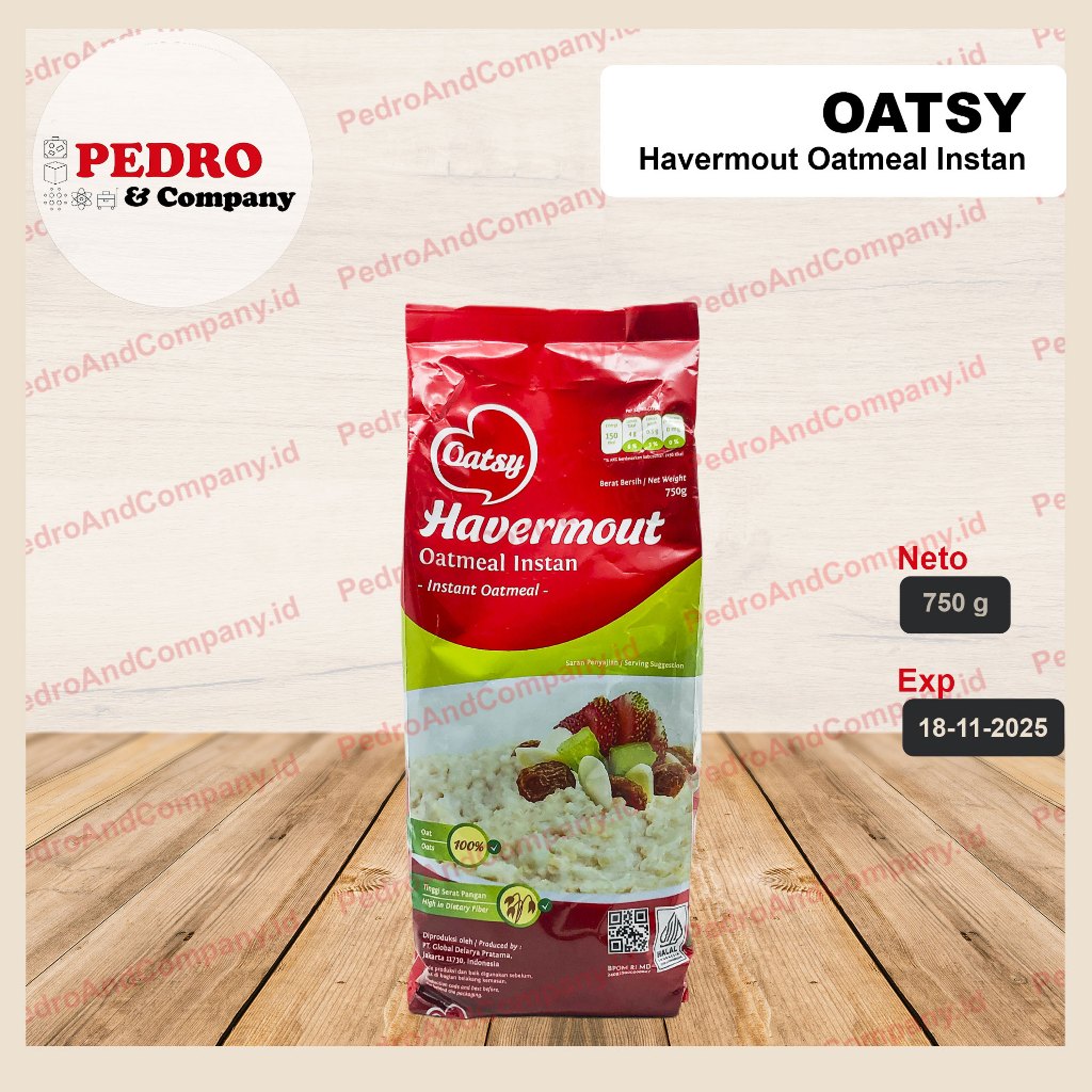 Jual Oatsy havermout instant oatmeal 750 gram - biji diet oat, tinggi ...