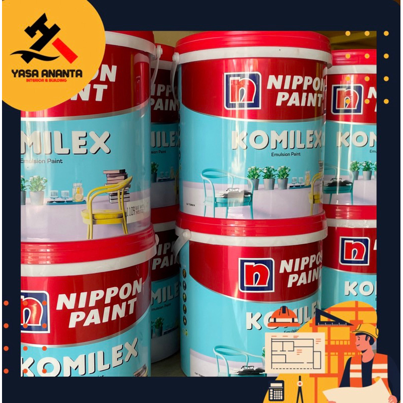 Jual CAT TEMBOK INTERIOR NIPPON KOMILEX 4,5KG / cat tembok interior ...