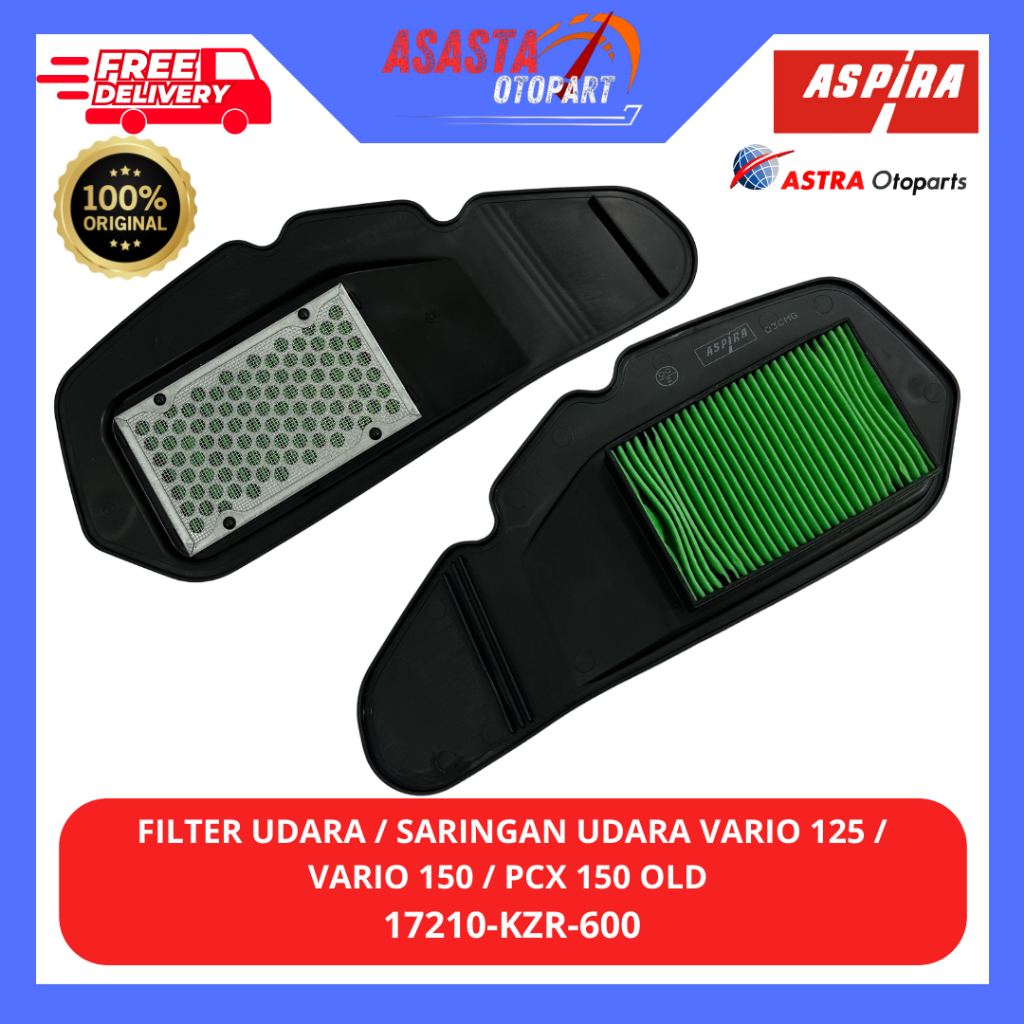Jual FILTER UDARA / SARINGAN UDARA ASTRA ASPIRA VARIO 125 / VARIO 150 ...