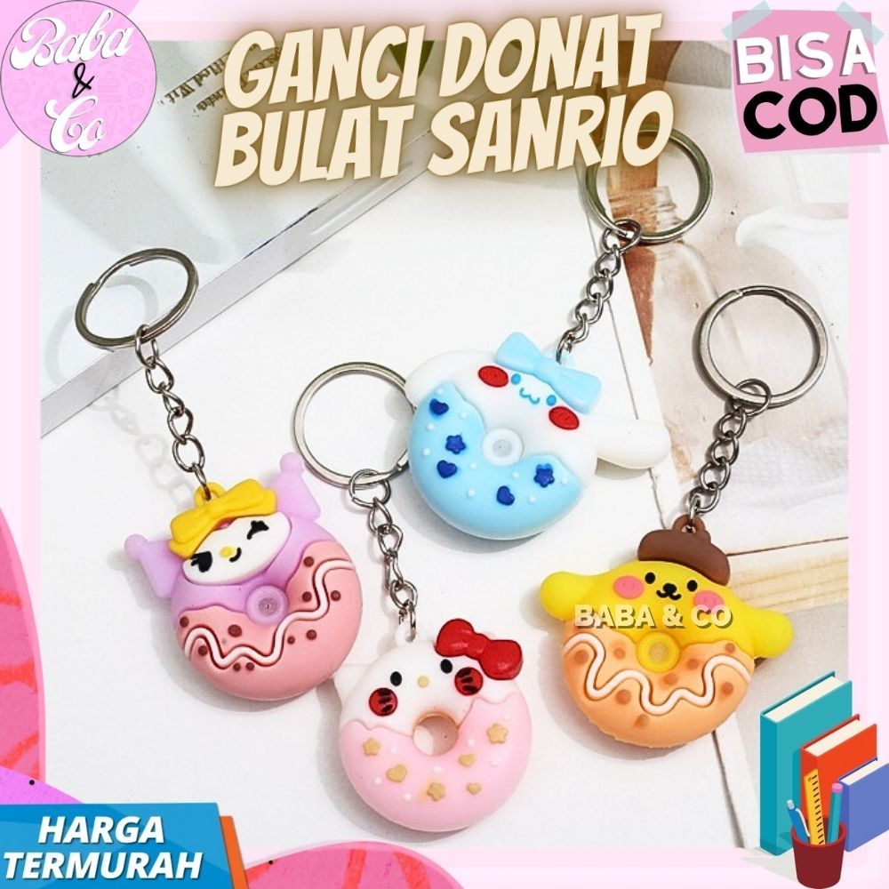 Jual GANTUNGAN KUNCI DONAT SANRIO BULAT GANCI KEYCHAIN SANRIO DONAT BULAT LUCU UNIK | Shopee ...
