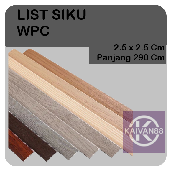 Jual KAIVAN88 LIST SUDUT SIKU L WPC / LIST PENUTUP WPC PERBATANG ...