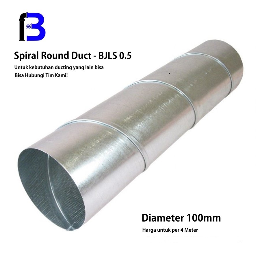 Jual Spiral Duct BJLS 0,5 Ukuran 6 inch, Per 4 Meter - 6 inch | Shopee ...