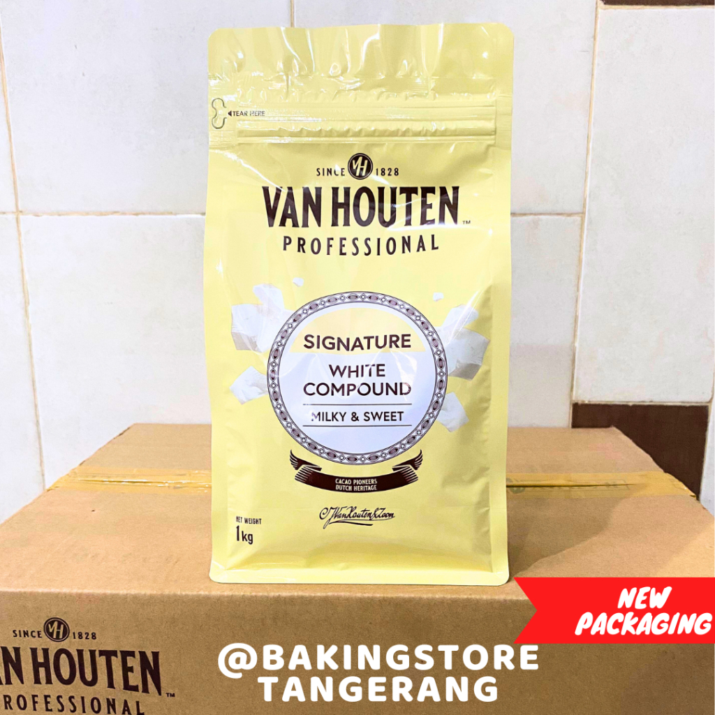 Jual Van Houten white Compound Coin 1 kg | Coklat Putih | Shopee Indonesia