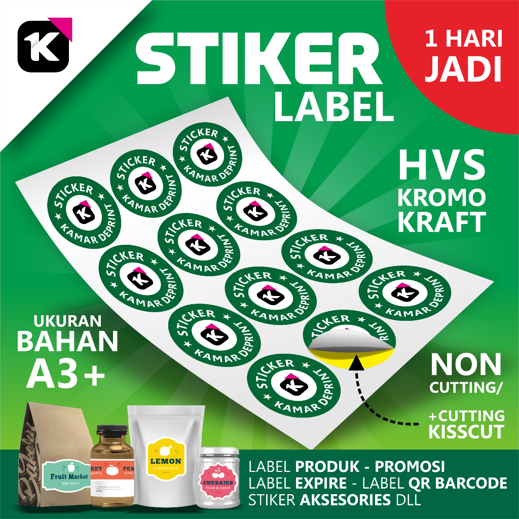 Jual CETAK PRINT STIKER LABEL / LABEL KEMASAN / PRODUK / QR CODE ...