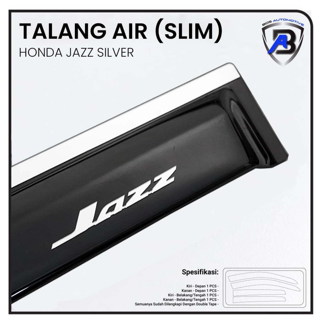 Jual Talang Air Pintu Mobil List Miror Silver Chrome Honda Jazz 2001 ...