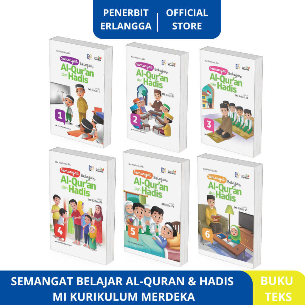 Jual [Erlangga Official] Semangat Belajar Al-Quran & Hadis Mi kelas 1 2 3 4 5 6 - Kurikulum ...