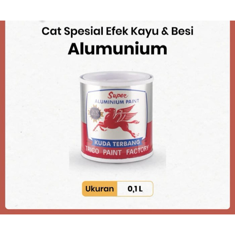 Jual Cat Kuda Terbang Synthetic 100ML / Cat Alumunium / Cat Perak ...