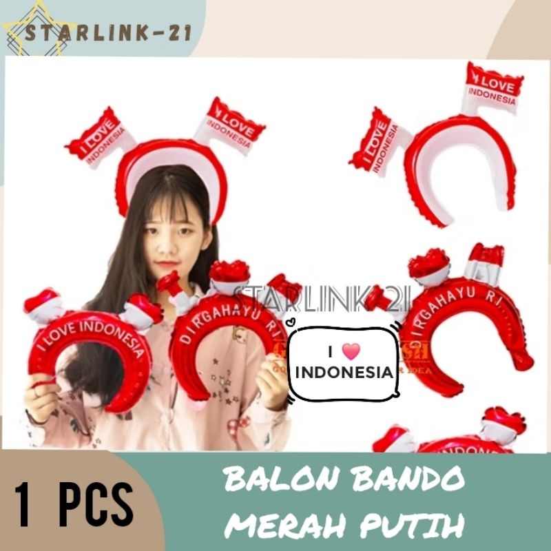 Jual BANDO MERAH PUTIH | BANDO BENDERA | Balon Bando Acara Agustusan ...