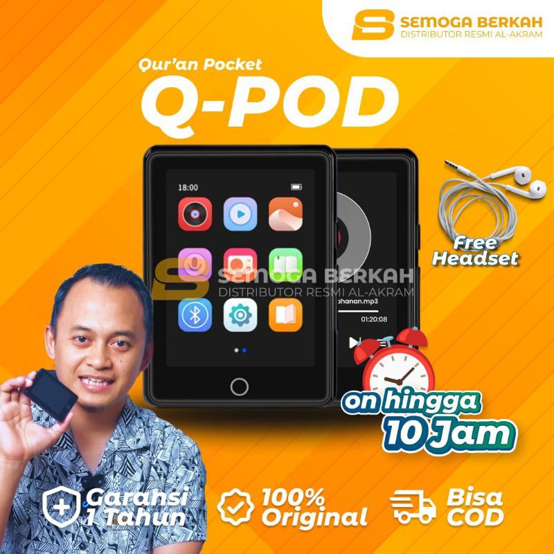 Jual Q-POD Qur'an POD Al Akram Lengkap 30 Juz Original | Shopee Indonesia