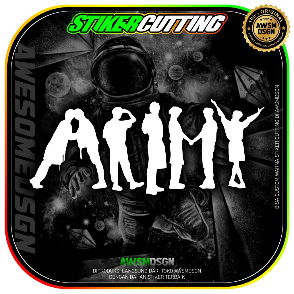Jual stiker cutting bts motor mobil viral | Shopee Indonesia