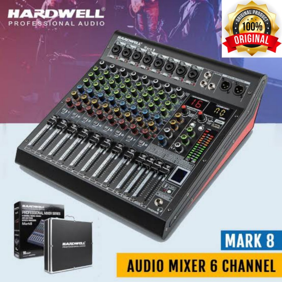 Jual Mixer 8 channel HARDWELL Pro fx8 Mark Digital FX Bluetooth ...