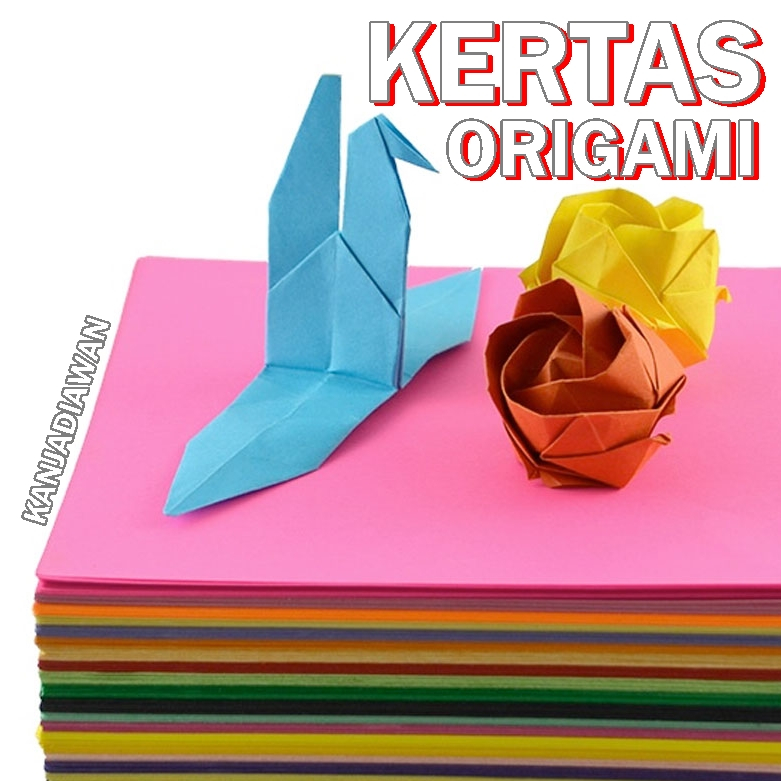 Jual Origami Kertas Lipat 2 Sisi Warna Aneka UKURAN | Shopee Indonesia