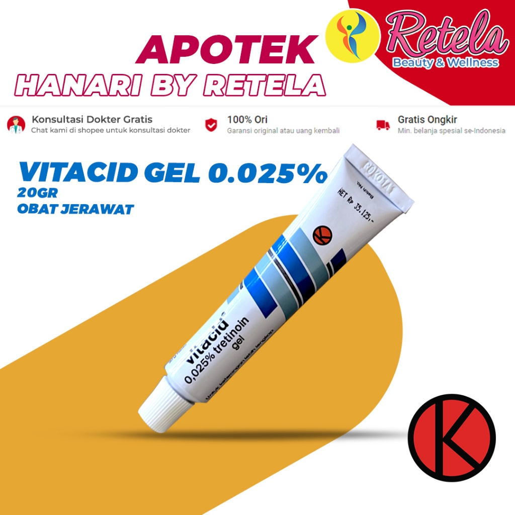 Jual Vitacid 0.025% Gel 20 g | Shopee Indonesia