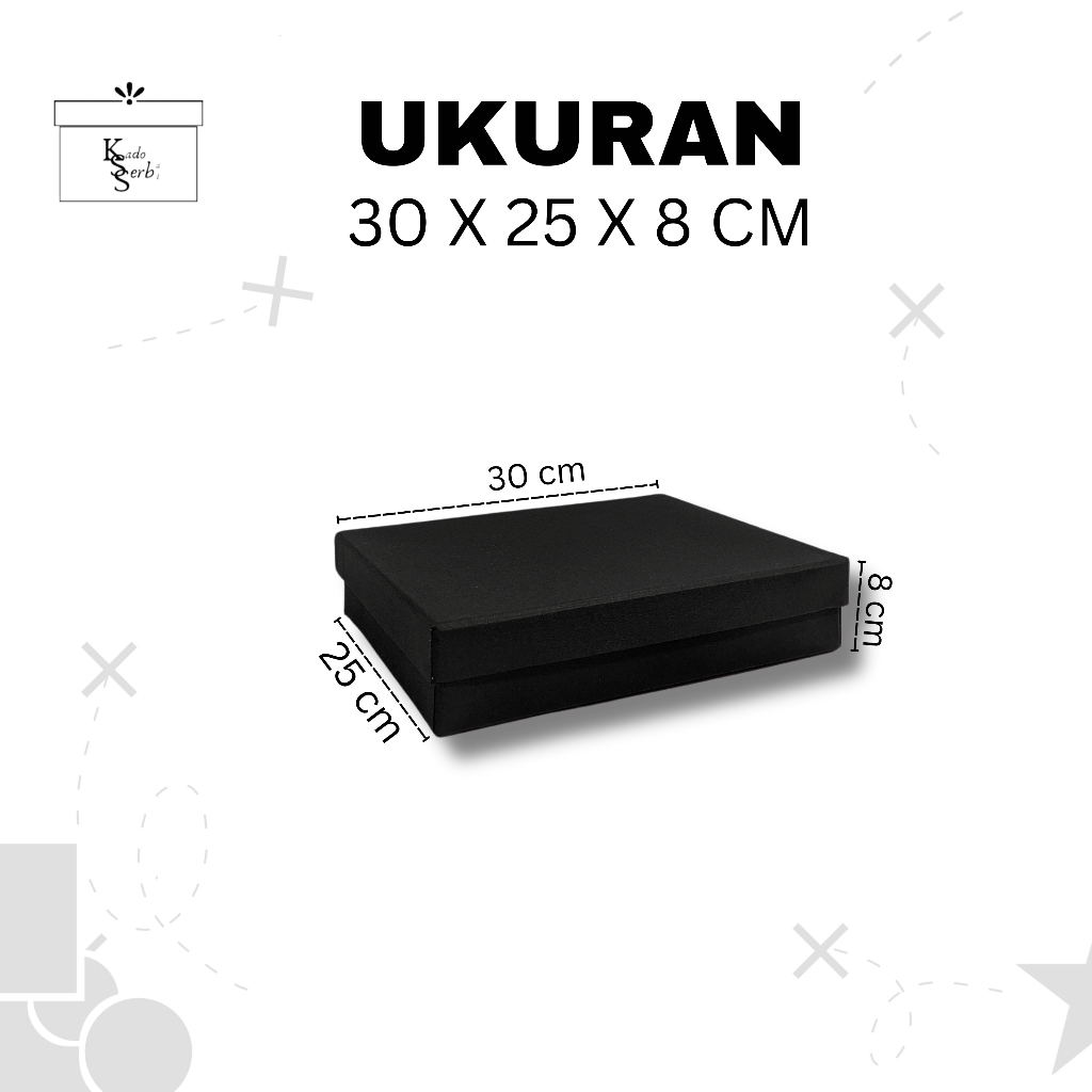 Jual Hardbox uk. 30x25x8 cm / kotak kado / hampers / giftbox / kotak kado polos / box kado ...